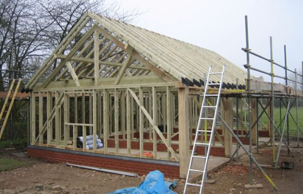 Timber Garage Construction - Roger Gladwell Timber Frame Construction