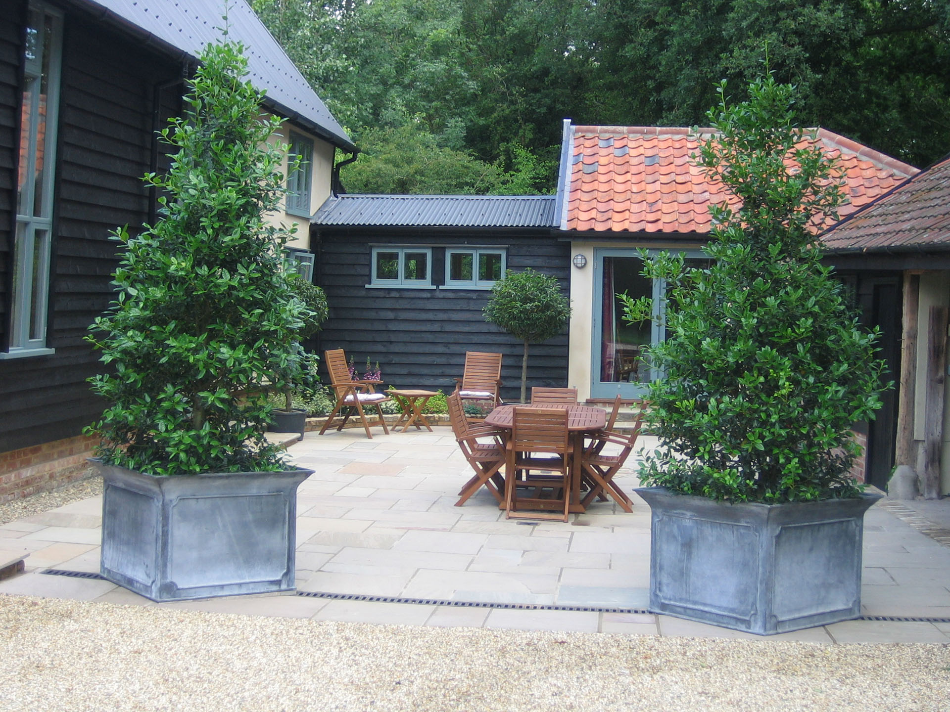 Barn Restoration and Courtyard Landscaping - Roger Gladwell Timber ...