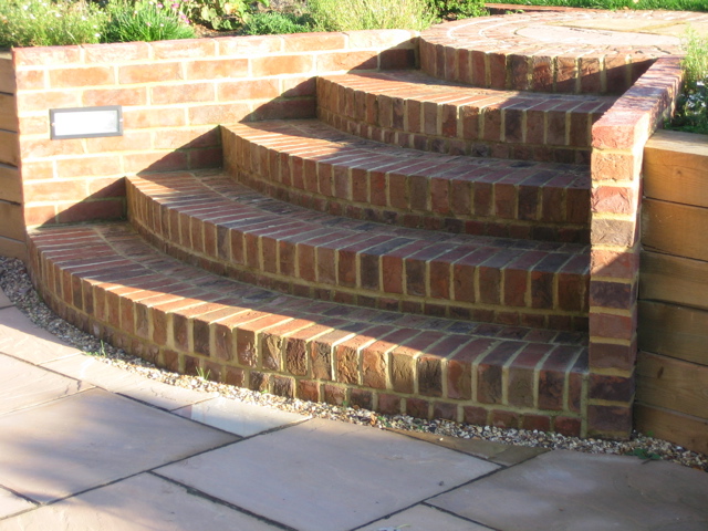 Brickwork and Flint panel - Roger Gladwell Landscape & Design